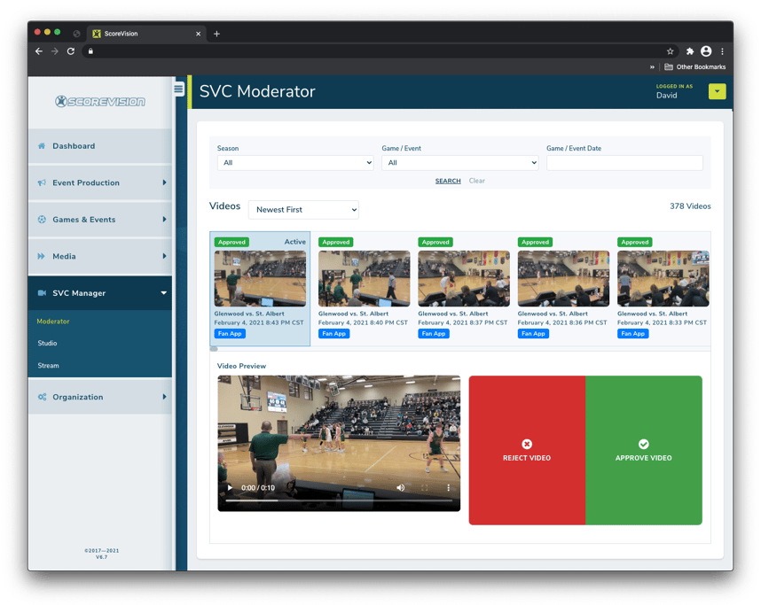ScoreVision Releases Exciting New Features Including EasyStream For ...
