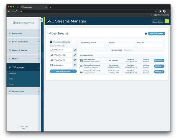 ScoreVision Releases Exciting New Features Including EasyStream For ...